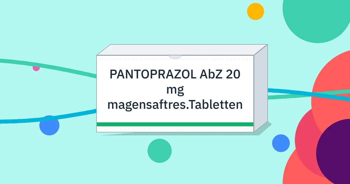 Symbolbild: Packung mit der Aufschrift PANTOPRAZOL AbZ 20 mg magensaftres.Tabletten (PZN 07037526) – Verfügbarkeit und Bezug in Apotheken in Frankfurt am Main