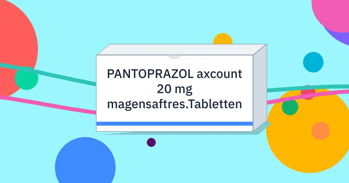 Symbolbild: Packung mit der Aufschrift PANTOPRAZOL axcount 20 mg magensaftres.Tabletten (PZN 11868457) – Verfügbarkeit und Bezug in Apotheken in Frankfurt am Main