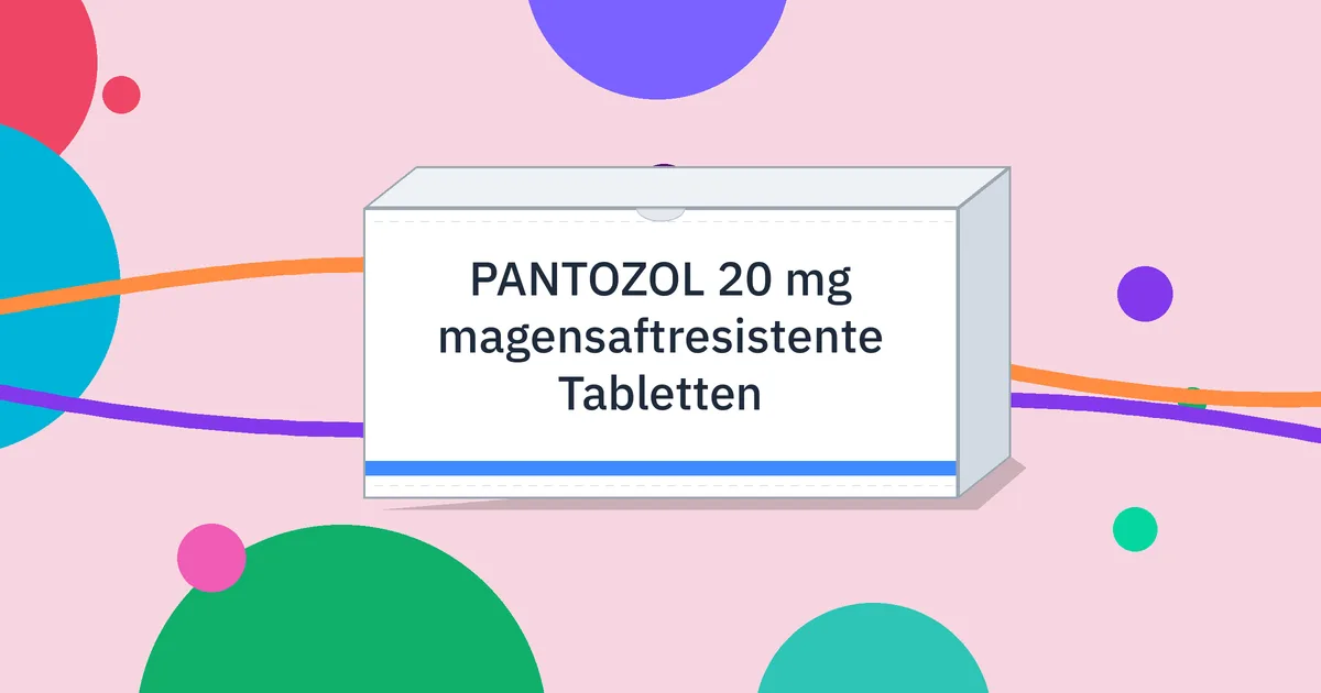 Symbolbild: Packung mit der Aufschrift PANTOZOL 20 mg magensaftresistente Tabletten (PZN 07265173) – Verfügbarkeit und Bezug in Apotheken in Frankfurt am Main