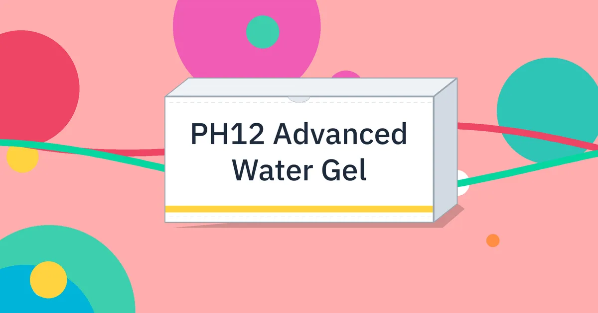 Symbolbild: Packung mit der Aufschrift PH12 Advanced Water Gel (PZN 15810897) – Verfügbarkeit und Bezug in Apotheken in Frankfurt am Main