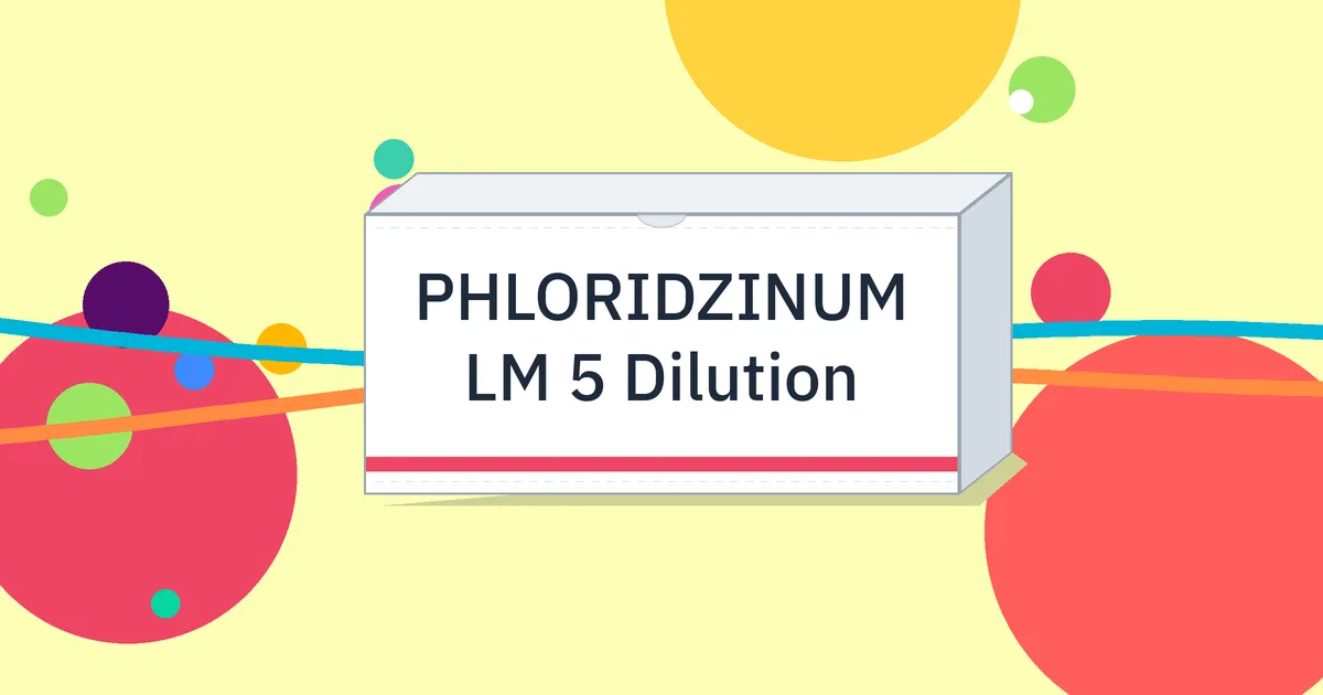 Symbolbild: Packung mit der Aufschrift PHLORIDZINUM LM 5 Dilution (PZN 13639152) – Verfügbarkeit und Bezug in Apotheken in Frankfurt am Main