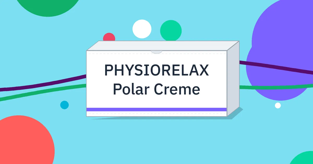 Symbolbild: Packung mit der Aufschrift PHYSIORELAX Polar Creme (PZN 19183724) – Verfügbarkeit und Bezug in Apotheken in Frankfurt am Main