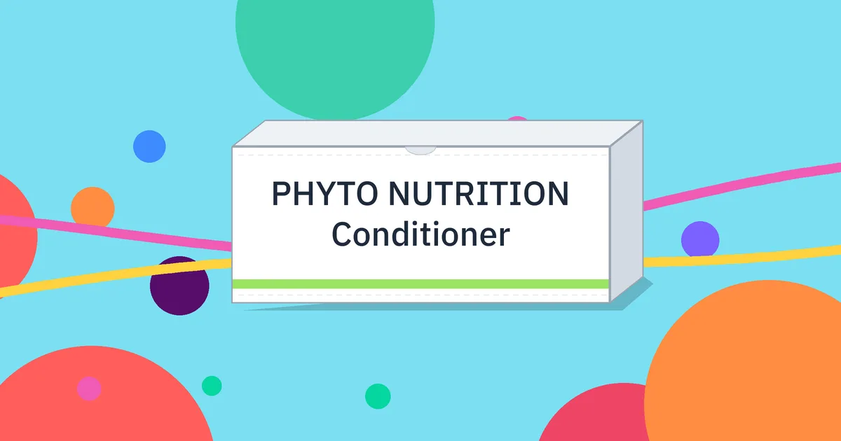 Symbolbild: Packung mit der Aufschrift PHYTO NUTRITION Conditioner (PZN 18908912) – Verfügbarkeit und Bezug in Apotheken in Frankfurt am Main