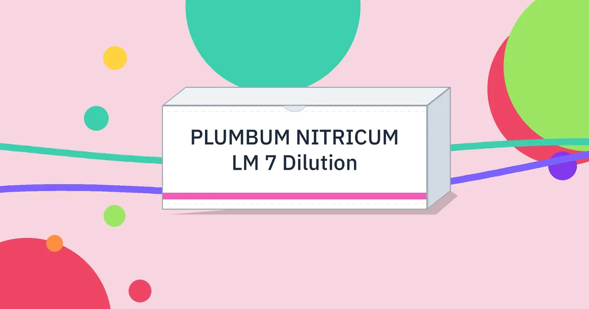 Symbolbild: Packung mit der Aufschrift PLUMBUM NITRICUM LM 7 Dilution (PZN 13041963) – Verfügbarkeit und Bezug in Apotheken in Frankfurt am Main