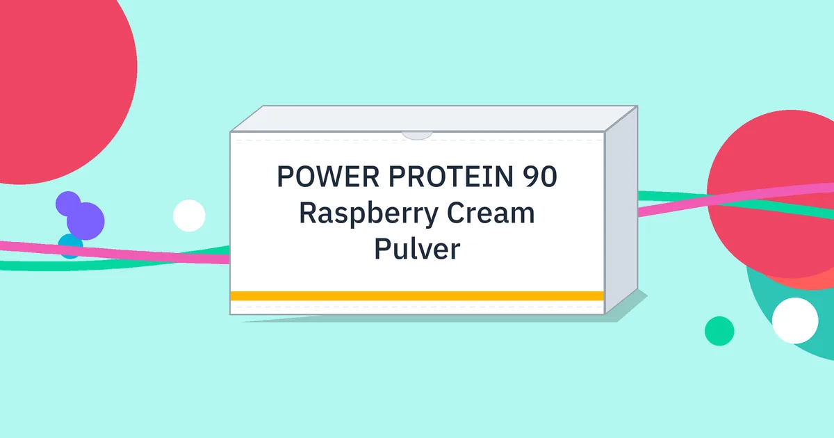 Symbolbild: Packung mit der Aufschrift POWER PROTEIN 90 Raspberry Cream Pulver (PZN 10544215) – Verfügbarkeit und Bezug in Apotheken in Frankfurt am Main
