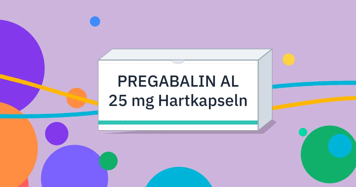Symbolbild: Packung mit der Aufschrift PREGABALIN AL 25 mg Hartkapseln (PZN 10791729) – Verfügbarkeit und Bezug in Apotheken in Frankfurt am Main
