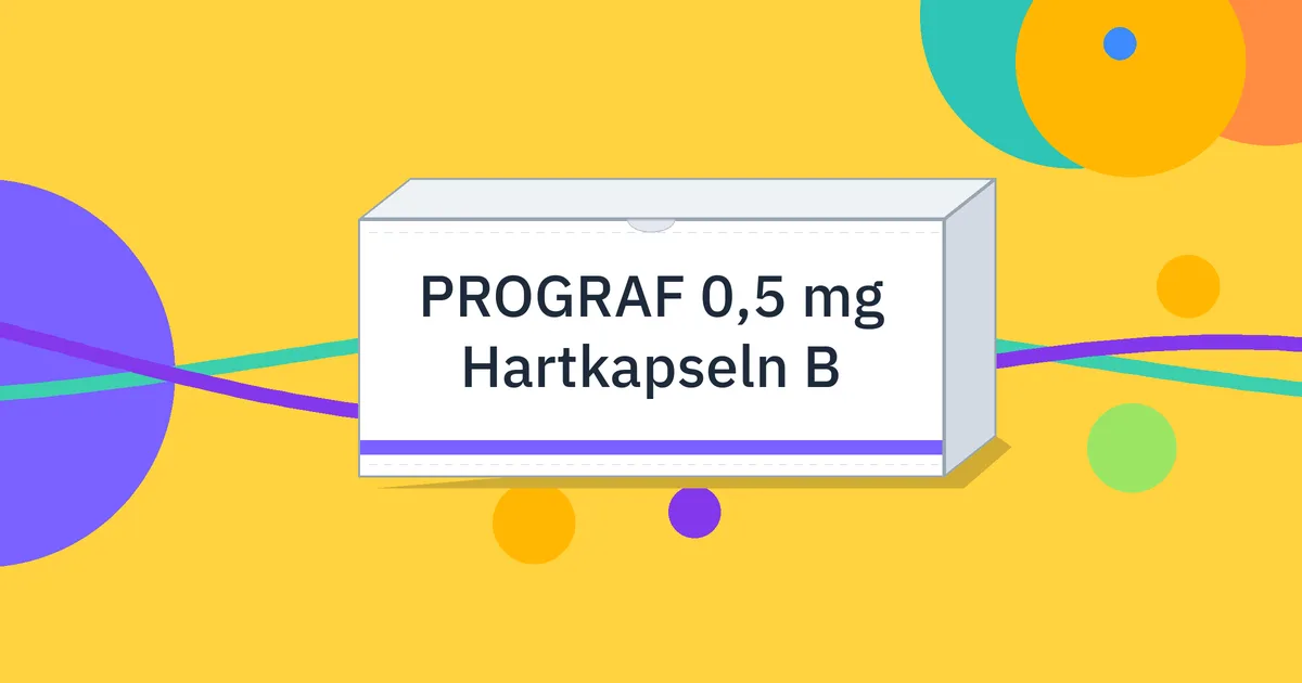 Symbolbild: Packung mit der Aufschrift PROGRAF 0,5 mg Hartkapseln B (PZN 03643862) – Verfügbarkeit und Bezug in Apotheken in Frankfurt am Main