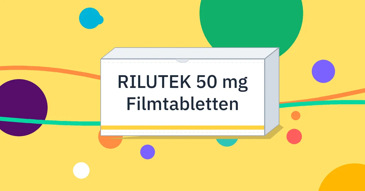 Symbolbild: Packung mit der Aufschrift RILUTEK 50 mg Filmtabletten (PZN 07499770) – Verfügbarkeit und Bezug in Apotheken in Frankfurt am Main