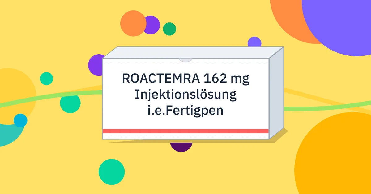 Symbolbild: Packung mit der Aufschrift ROACTEMRA 162 mg Injektionslösung i.e.Fertigpen (PZN 19728394) – Verfügbarkeit und Bezug in Apotheken in Frankfurt am Main