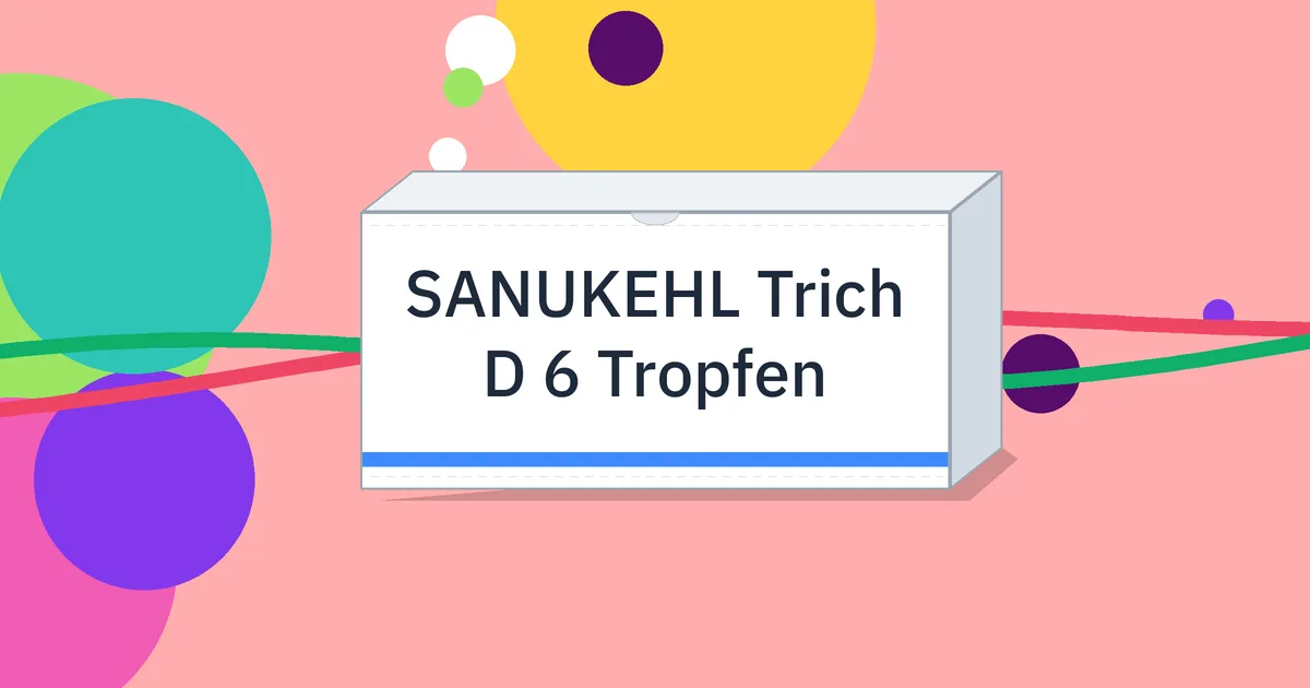 Symbolbild: Packung mit der Aufschrift SANUKEHL Trich D 6 Tropfen (PZN 07403066) – Verfügbarkeit und Bezug in Apotheken in Frankfurt am Main