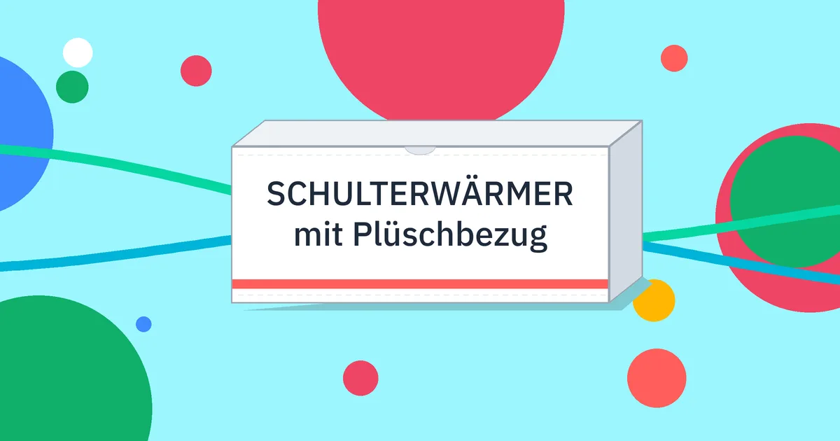 Symbolbild: Packung mit der Aufschrift SCHULTERWÄRMER mit Plüschbezug (PZN 09291335) – Verfügbarkeit und Bezug in Apotheken in Frankfurt am Main