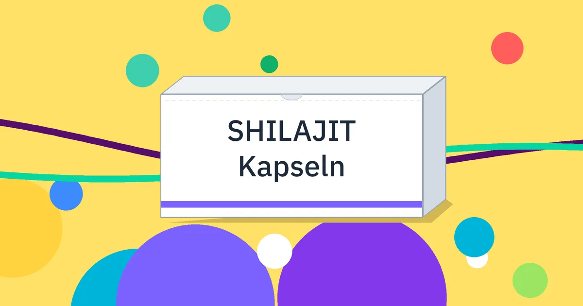Symbolbild: Packung mit der Aufschrift SHILAJIT Kapseln (PZN 19669697) – Verfügbarkeit und Bezug in Apotheken in Frankfurt am Main
