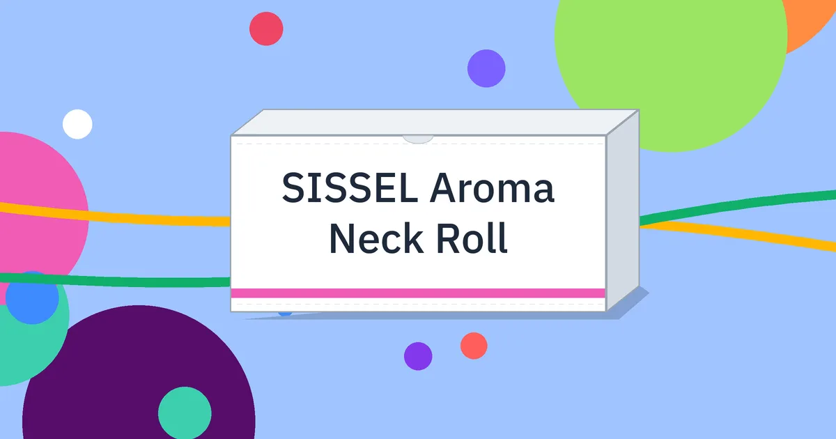 Symbolbild: Packung mit der Aufschrift SISSEL Aroma Neck Roll (PZN 12636660) – Verfügbarkeit und Bezug in Apotheken in Frankfurt am Main
