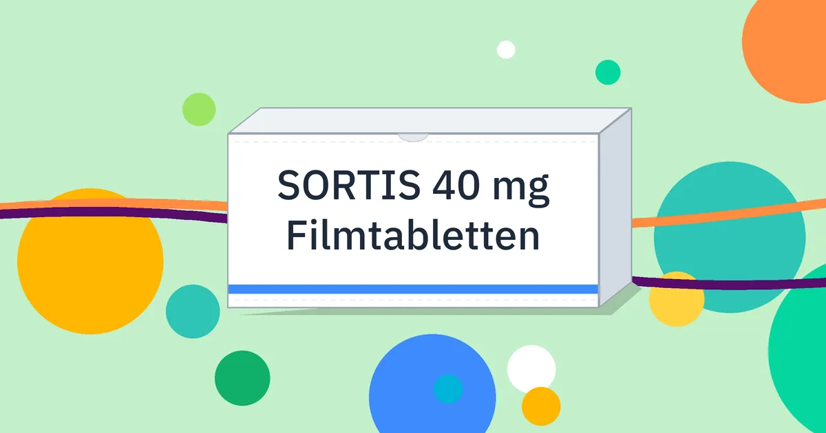 Symbolbild: Packung mit der Aufschrift SORTIS 40 mg Filmtabletten (PZN 19196537) – Verfügbarkeit und Bezug in Apotheken in Frankfurt am Main