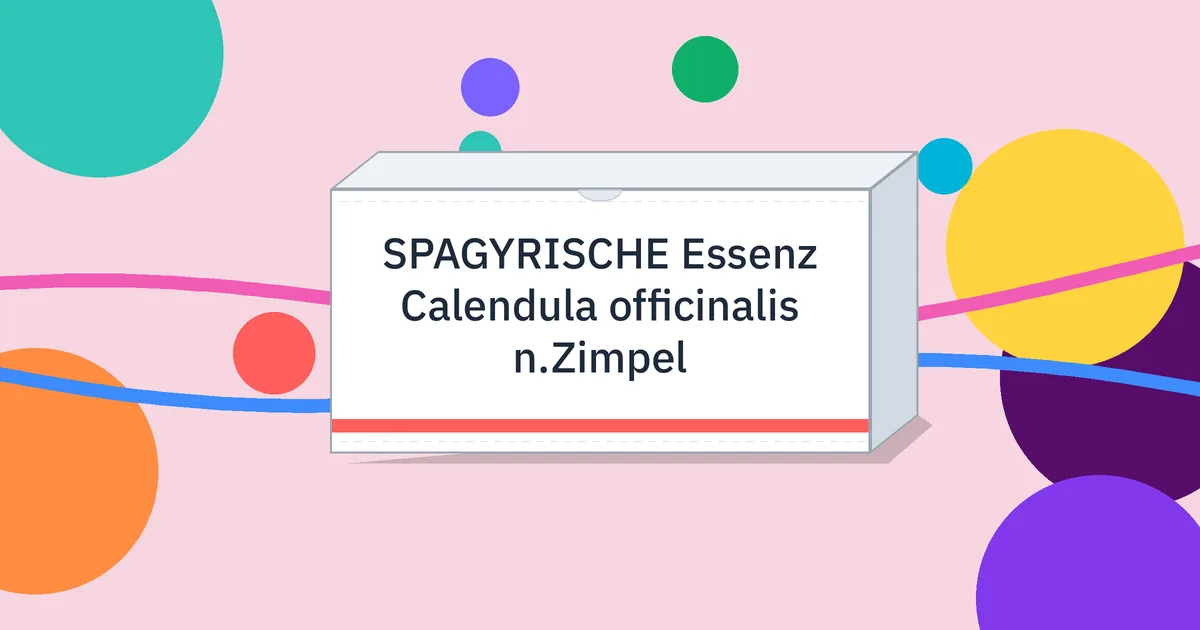 Symbolbild: Packung mit der Aufschrift SPAGYRISCHE Essenz Calendula officinalis n.Zimpel (PZN 00915969) – Verfügbarkeit und Bezug in Apotheken in Frankfurt am Main