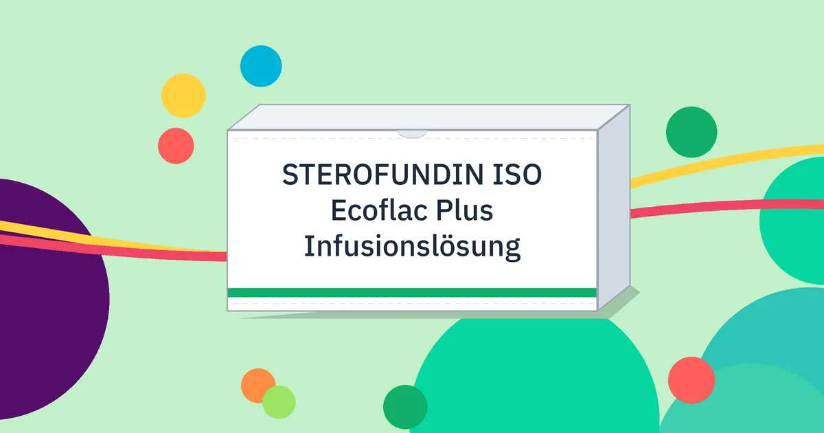 Symbolbild: Packung mit der Aufschrift STEROFUNDIN ISO Ecoflac Plus Infusionslösung (PZN 01078961) – Verfügbarkeit und Bezug in Apotheken in Frankfurt am Main