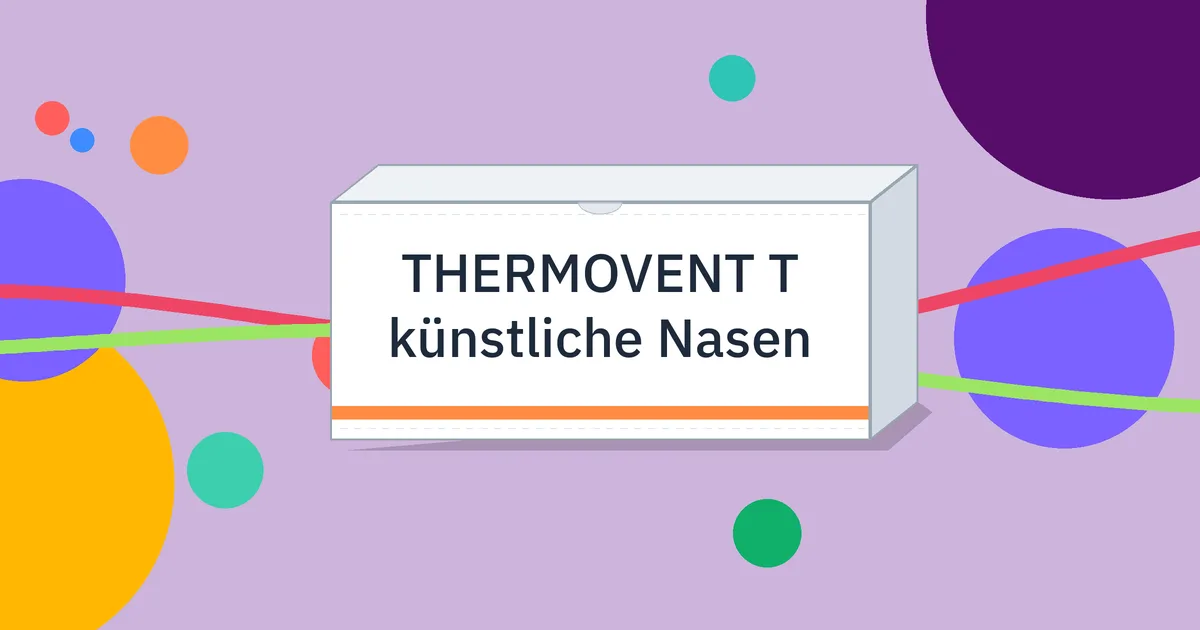 Symbolbild: Packung mit der Aufschrift THERMOVENT T künstliche Nasen (PZN 08729806) – Verfügbarkeit und Bezug in Apotheken in Frankfurt am Main