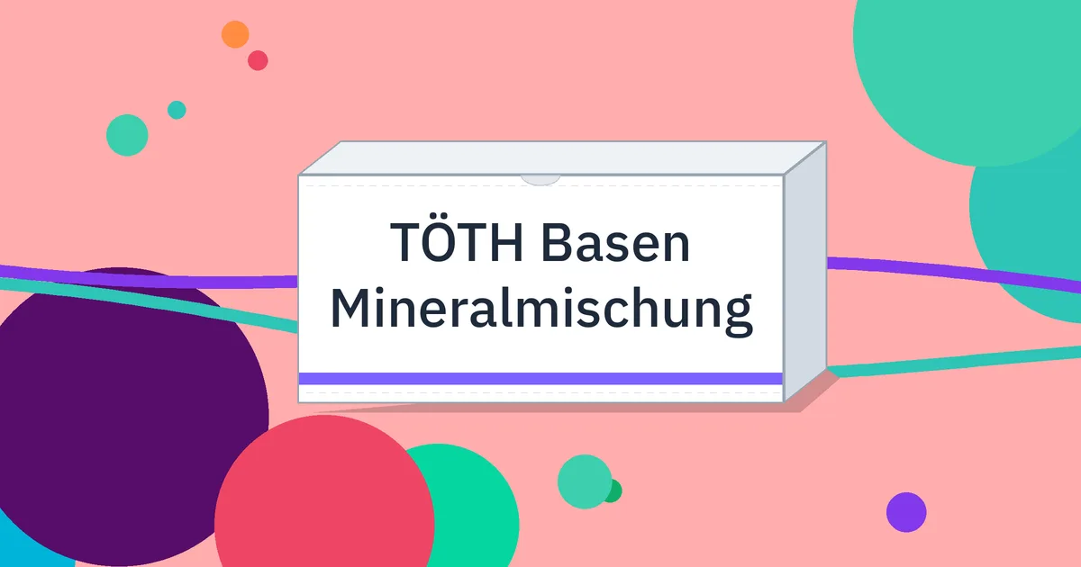 Symbolbild: Packung mit der Aufschrift TÖTH Basen Mineralmischung (PZN 02290812) – Verfügbarkeit und Bezug in Apotheken in Frankfurt am Main
