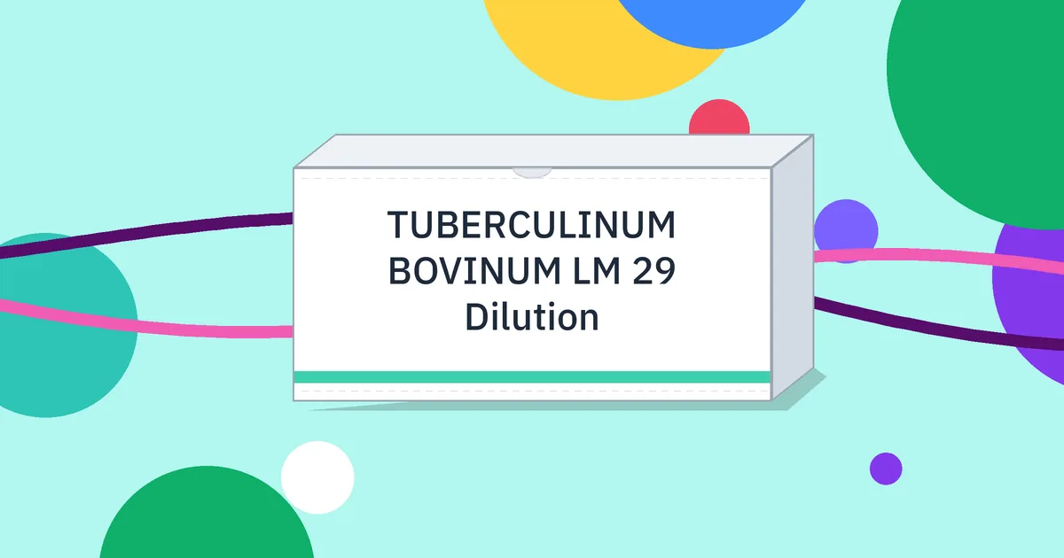 Symbolbild: Packung mit der Aufschrift TUBERCULINUM BOVINUM LM 29 Dilution (PZN 13254104) – Verfügbarkeit und Bezug in Apotheken in Frankfurt am Main