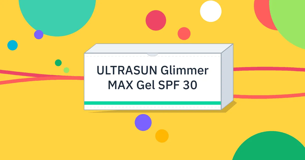 Symbolbild: Packung mit der Aufschrift ULTRASUN Glimmer MAX Gel SPF 30 (PZN 19168860) – Verfügbarkeit und Bezug in Apotheken in Frankfurt am Main