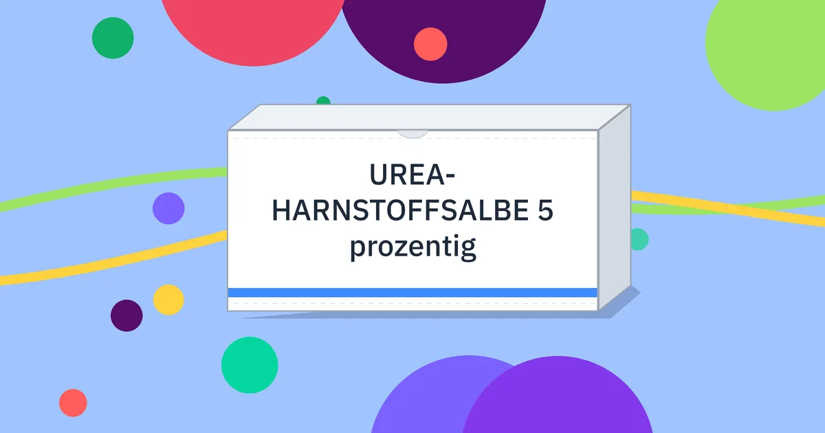 Symbolbild: Packung mit der Aufschrift UREA-HARNSTOFFSALBE 5 prozentig (PZN 16536599) – Verfügbarkeit und Bezug in Apotheken in Frankfurt am Main