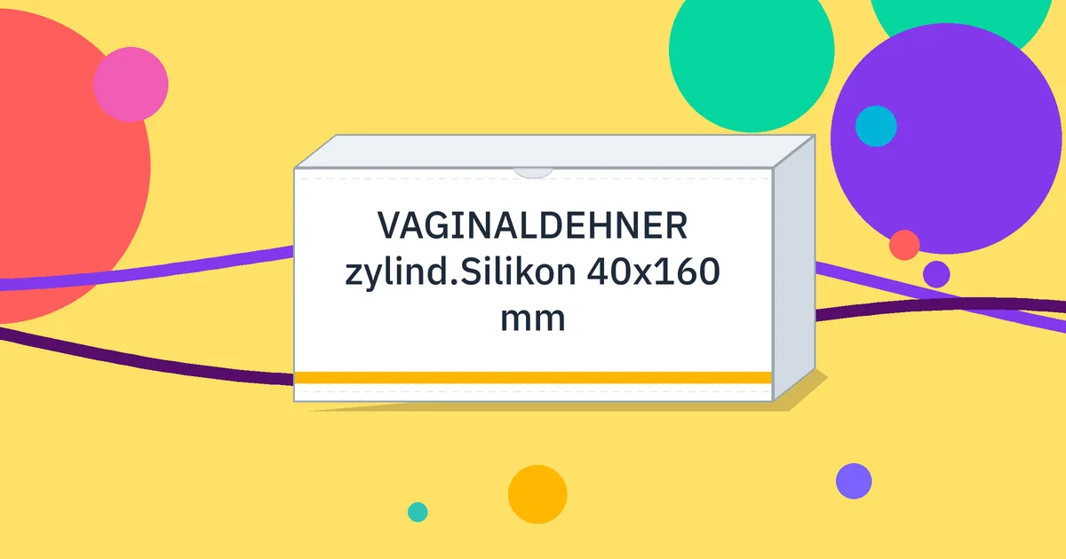 Symbolbild: Packung mit der Aufschrift VAGINALDEHNER zylind.Silikon 40x160 mm (PZN 07324243) – Verfügbarkeit und Bezug in Apotheken in Frankfurt am Main