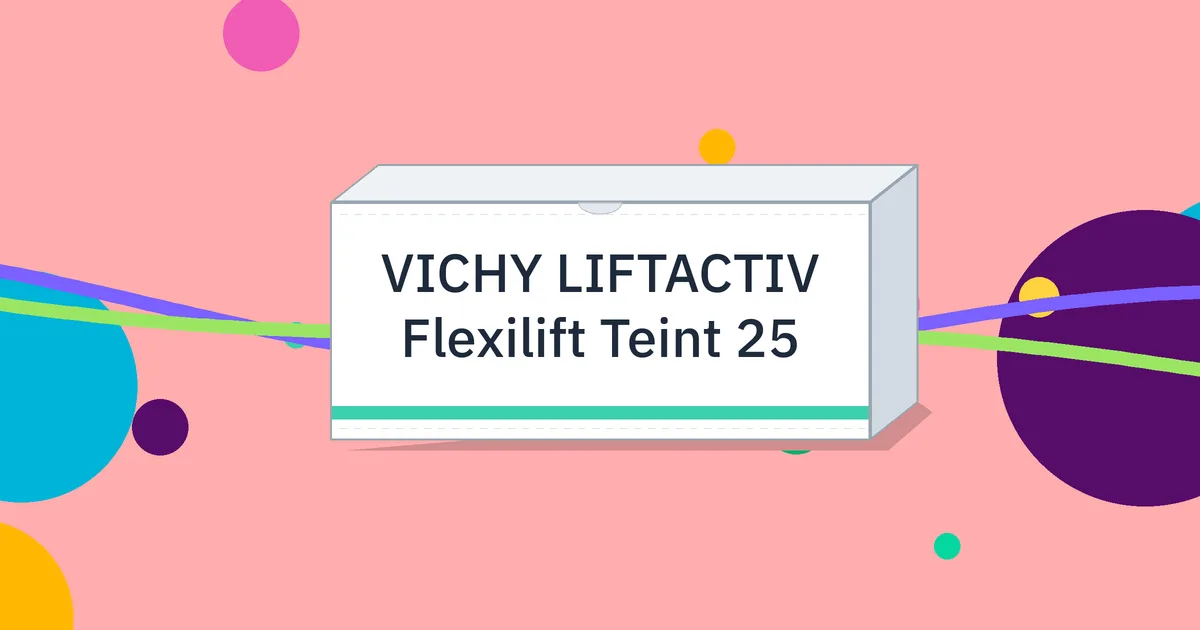 Symbolbild: Packung mit der Aufschrift VICHY LIFTACTIV Flexilift Teint 25 (PZN 05510266) – Verfügbarkeit und Bezug in Apotheken in Frankfurt am Main
