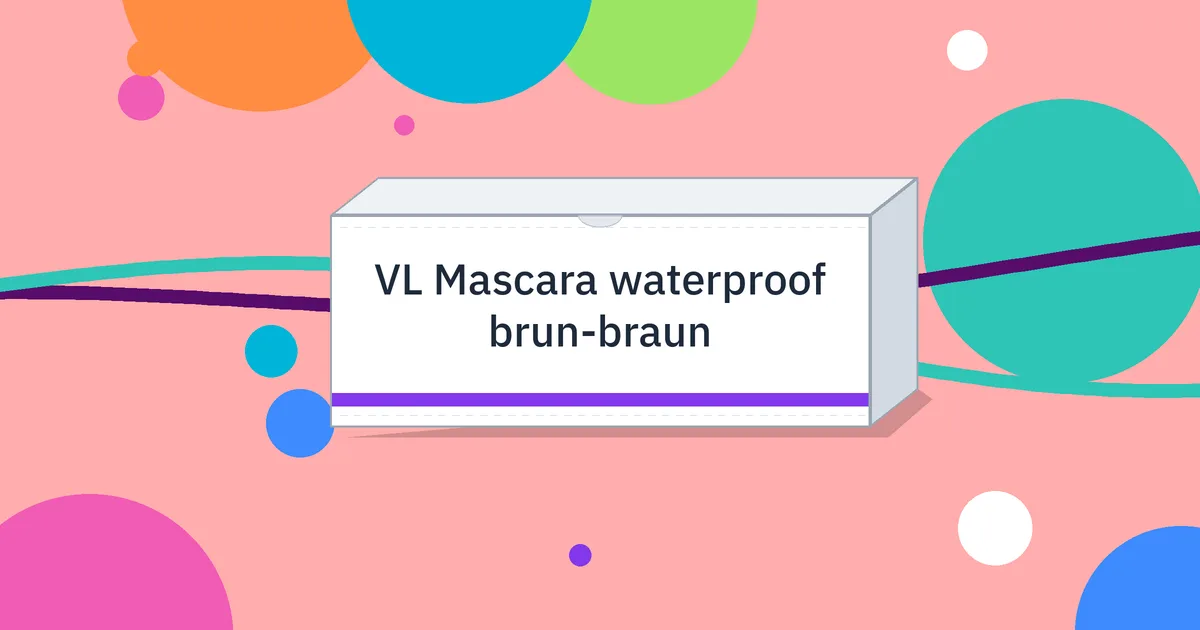 Symbolbild: Packung mit der Aufschrift VL Mascara waterproof brun-braun (PZN 11002485) – Verfügbarkeit und Bezug in Apotheken in Frankfurt am Main