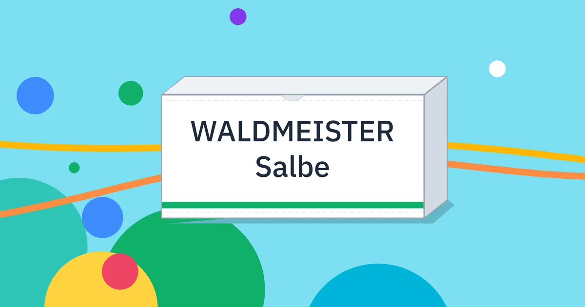 Symbolbild: Packung mit der Aufschrift WALDMEISTER Salbe (PZN 18396725) – Verfügbarkeit und Bezug in Apotheken in Frankfurt am Main