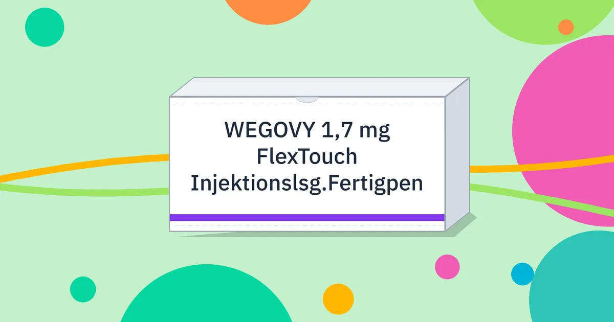 Symbolbild: Packung mit der Aufschrift WEGOVY 1,7 mg FlexTouch Injektionslsg.Fertigpen (PZN 19769246) – Verfügbarkeit und Bezug in Apotheken in Frankfurt am Main