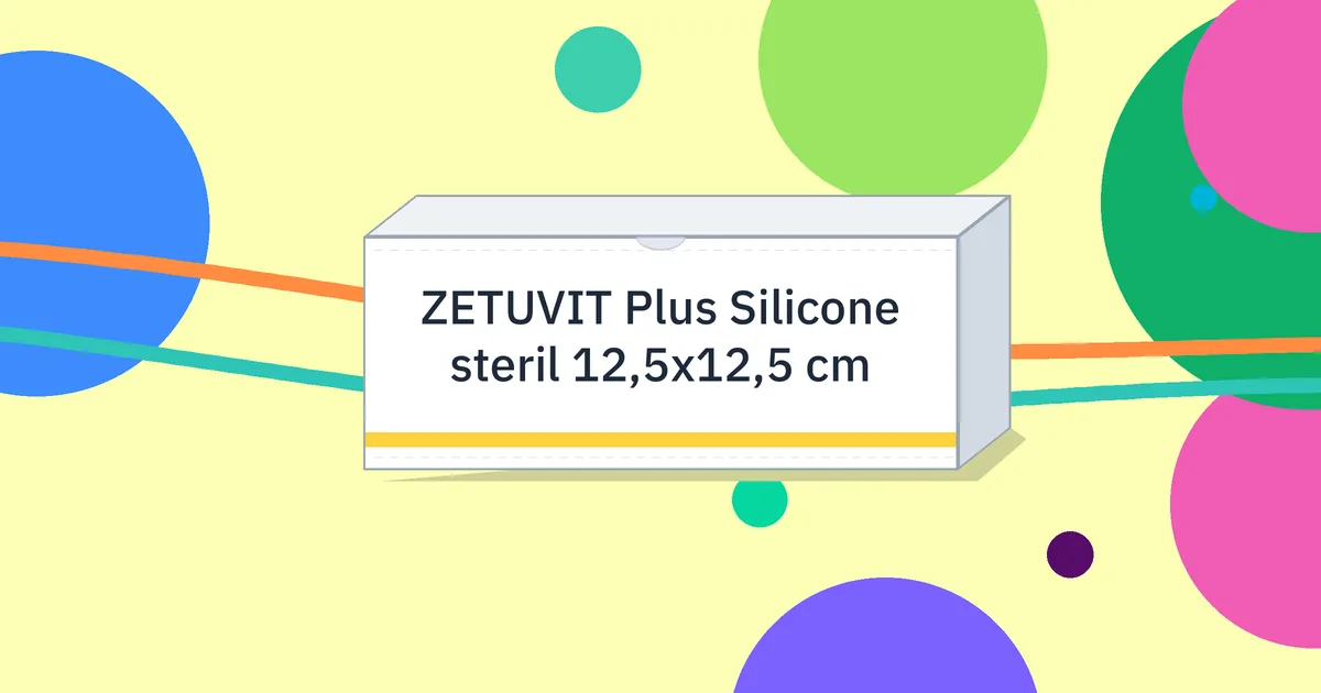 Symbolbild: Packung mit der Aufschrift ZETUVIT Plus Silicone steril 12,5x12,5 cm (PZN 18127250) – Verfügbarkeit und Bezug in Apotheken in Frankfurt am Main