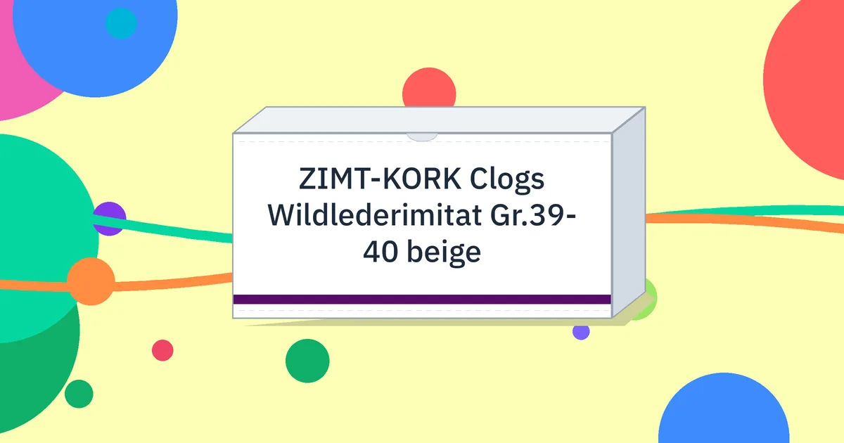 Symbolbild: Packung mit der Aufschrift ZIMT-KORK Clogs Wildlederimitat Gr.39-40 beige (PZN 19728721) – Verfügbarkeit und Bezug in Apotheken in Frankfurt am Main