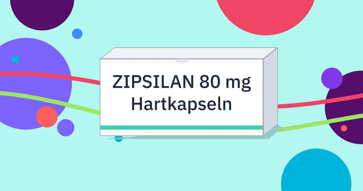 Symbolbild: Packung mit der Aufschrift ZIPSILAN 80 mg Hartkapseln (PZN 01824105) – Verfügbarkeit und Bezug in Apotheken in Frankfurt am Main