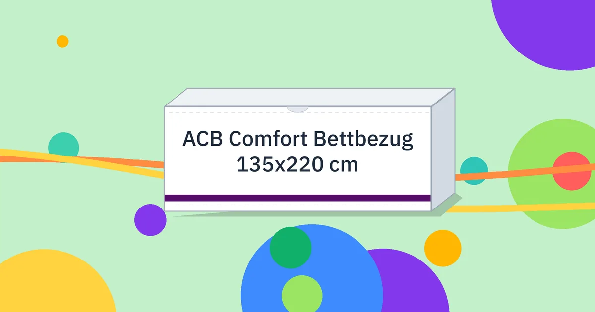 Symbolbild: Packung mit der Aufschrift ACB Comfort Bettbezug 135x220 cm (PZN 04117035) – Verfügbarkeit und Bezug in Apotheken in Frankfurt am Main
