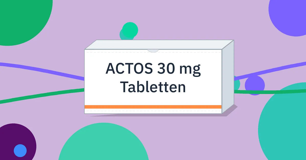 Symbolbild: Packung mit der Aufschrift ACTOS 30 mg Tabletten (PZN 00247663) – Verfügbarkeit und Bezug in Apotheken in Frankfurt am Main