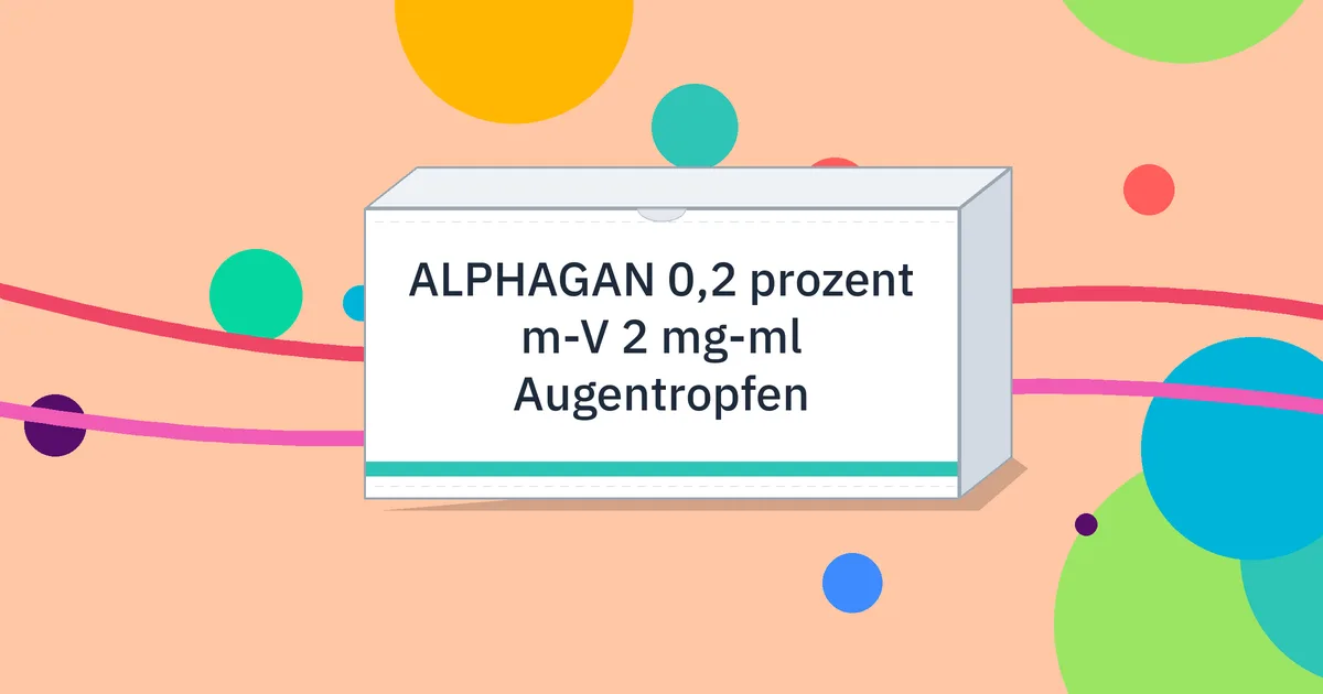 Symbolbild: Packung mit der Aufschrift ALPHAGAN 0,2 prozent m-V 2 mg-ml Augentropfen (PZN 04926993) – Verfügbarkeit und Bezug in Apotheken in Frankfurt am Main