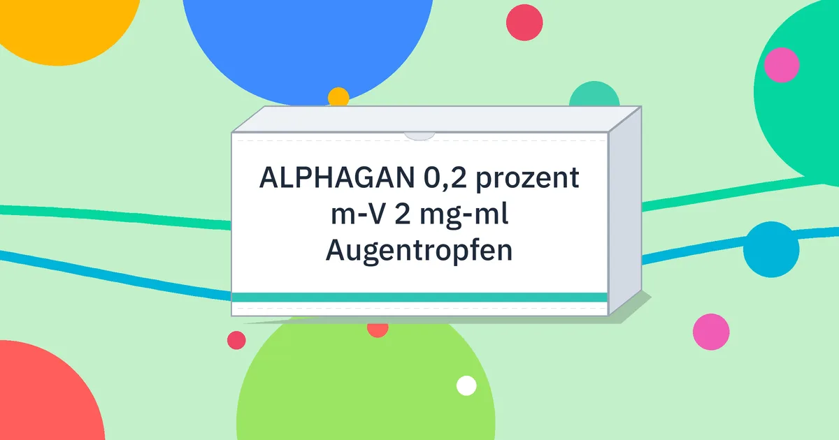 Symbolbild: Packung mit der Aufschrift ALPHAGAN 0,2 prozent m-V 2 mg-ml Augentropfen (PZN 11084218) – Verfügbarkeit und Bezug in Apotheken in Frankfurt am Main