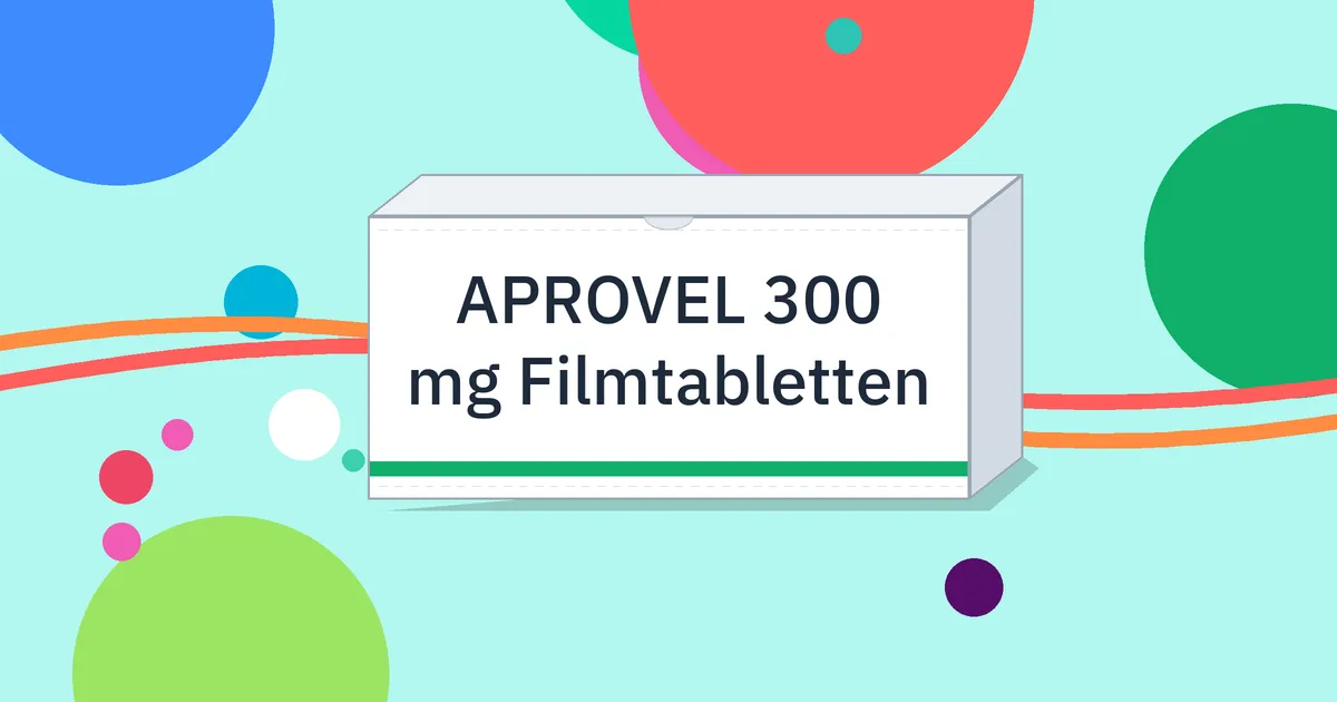 Symbolbild: Packung mit der Aufschrift APROVEL 300 mg Filmtabletten (PZN 02766367) – Verfügbarkeit und Bezug in Apotheken in Frankfurt am Main