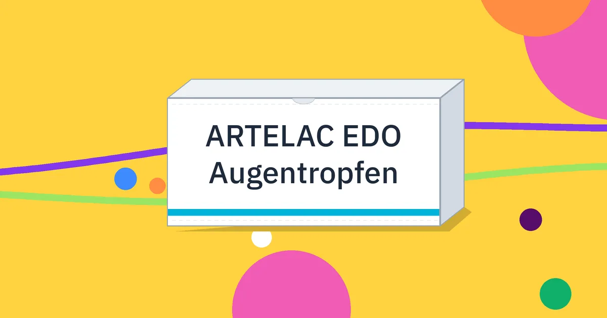 Symbolbild: Packung mit der Aufschrift ARTELAC EDO Augentropfen (PZN 02726184) – Verfügbarkeit und Bezug in Apotheken in Frankfurt am Main