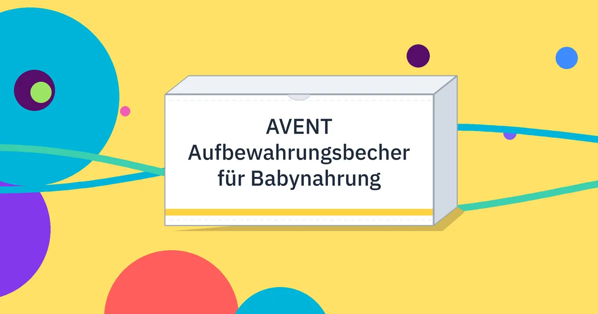 Symbolbild: Packung mit der Aufschrift AVENT Aufbewahrungsbecher für Babynahrung (PZN 10215026) – Verfügbarkeit und Bezug in Apotheken in Frankfurt am Main