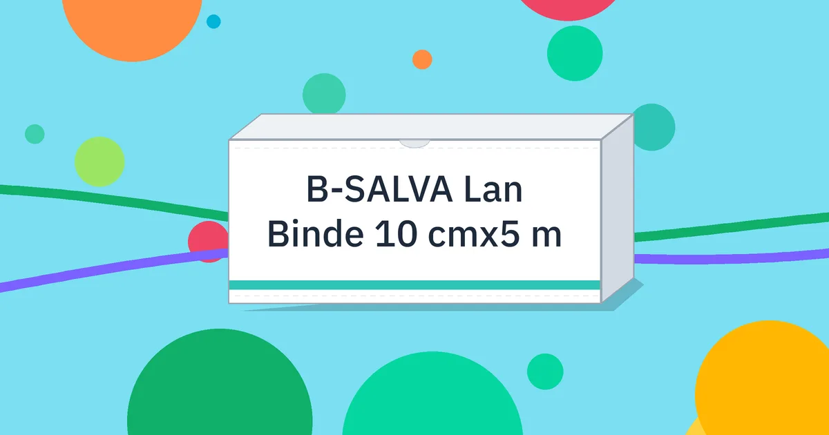 Symbolbild: Packung mit der Aufschrift B-SALVA Lan Binde 10 cmx5 m (PZN 16744116) – Verfügbarkeit und Bezug in Apotheken in Frankfurt am Main