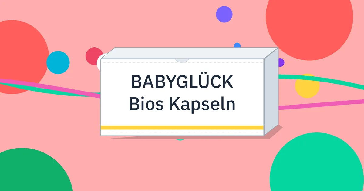 Symbolbild: Packung mit der Aufschrift BABYGLÜCK Bios Kapseln (PZN 20281395) – Verfügbarkeit und Bezug in Apotheken in Frankfurt am Main