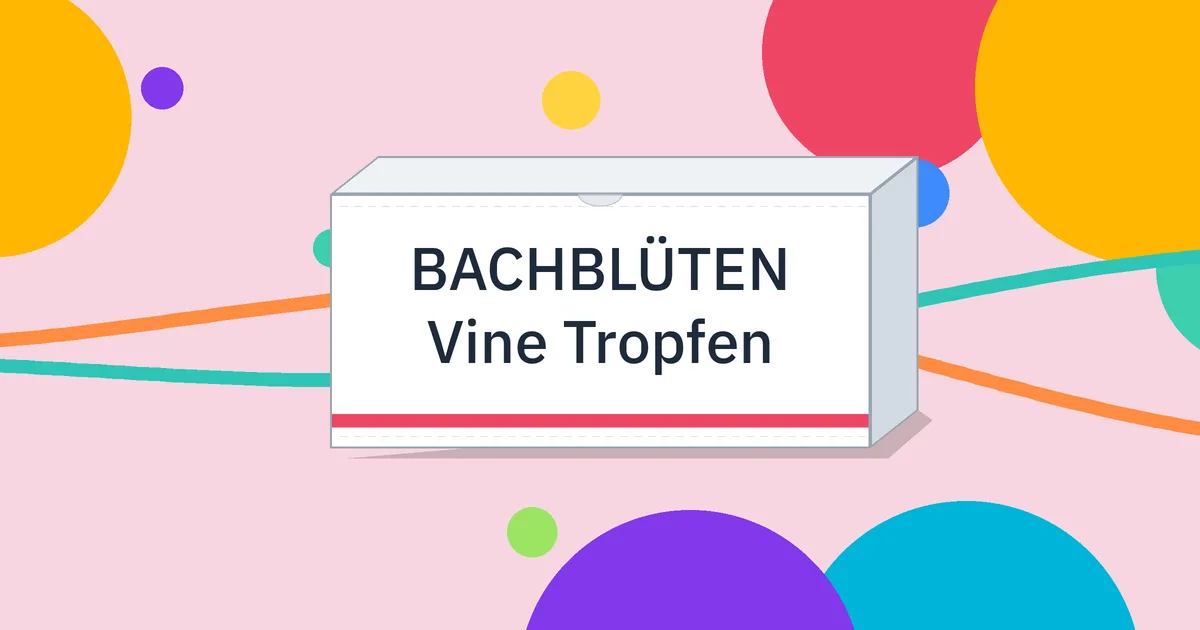 Symbolbild: Packung mit der Aufschrift BACHBLÜTEN Vine Tropfen (PZN 00161677) – Verfügbarkeit und Bezug in Apotheken in Frankfurt am Main