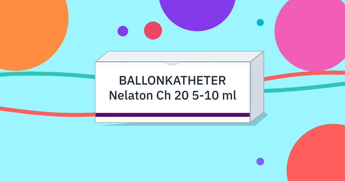 Symbolbild: Packung mit der Aufschrift BALLONKATHETER Nelaton Ch 20 5-10 ml (PZN 00181668) – Verfügbarkeit und Bezug in Apotheken in Frankfurt am Main