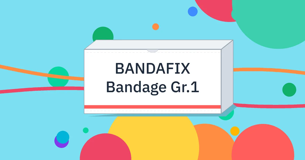 Symbolbild: Packung mit der Aufschrift BANDAFIX Bandage Gr.1 (PZN 03053250) – Verfügbarkeit und Bezug in Apotheken in Frankfurt am Main