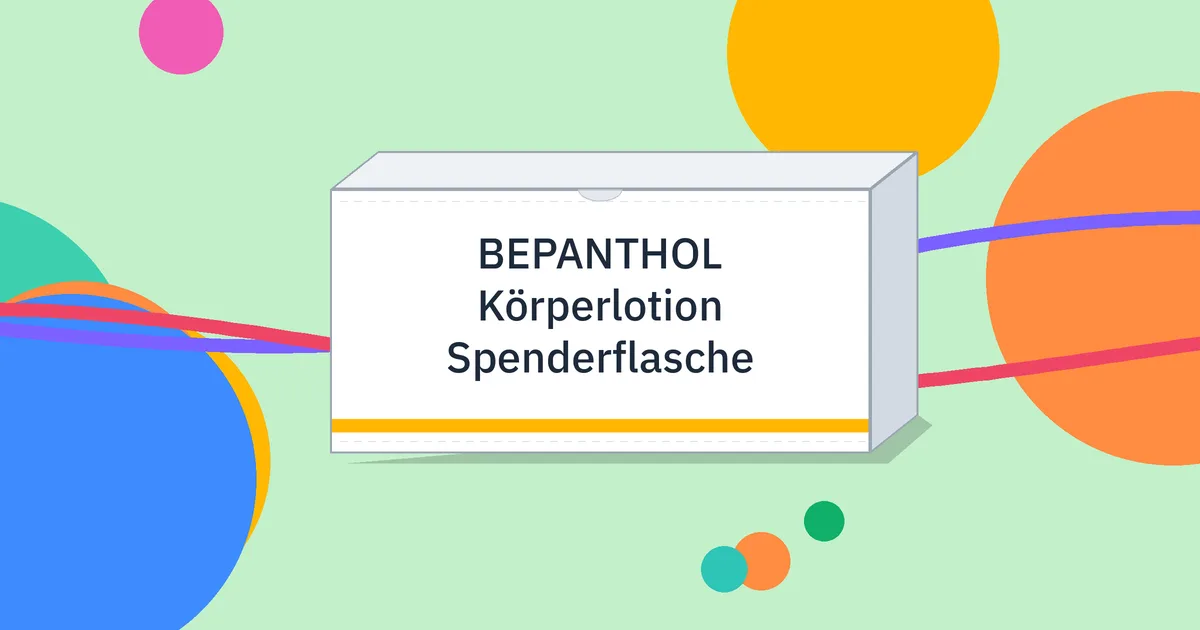 Symbolbild: Packung mit der Aufschrift BEPANTHOL Körperlotion Spenderflasche (PZN 01627652) – Verfügbarkeit und Bezug in Apotheken in Frankfurt am Main