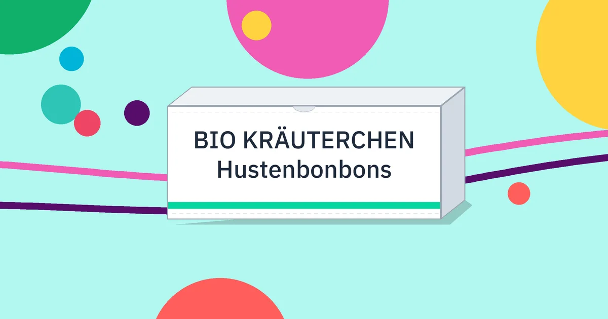 Symbolbild: Packung mit der Aufschrift BIO KRÄUTERCHEN Hustenbonbons (PZN 12516861) – Verfügbarkeit und Bezug in Apotheken in Frankfurt am Main