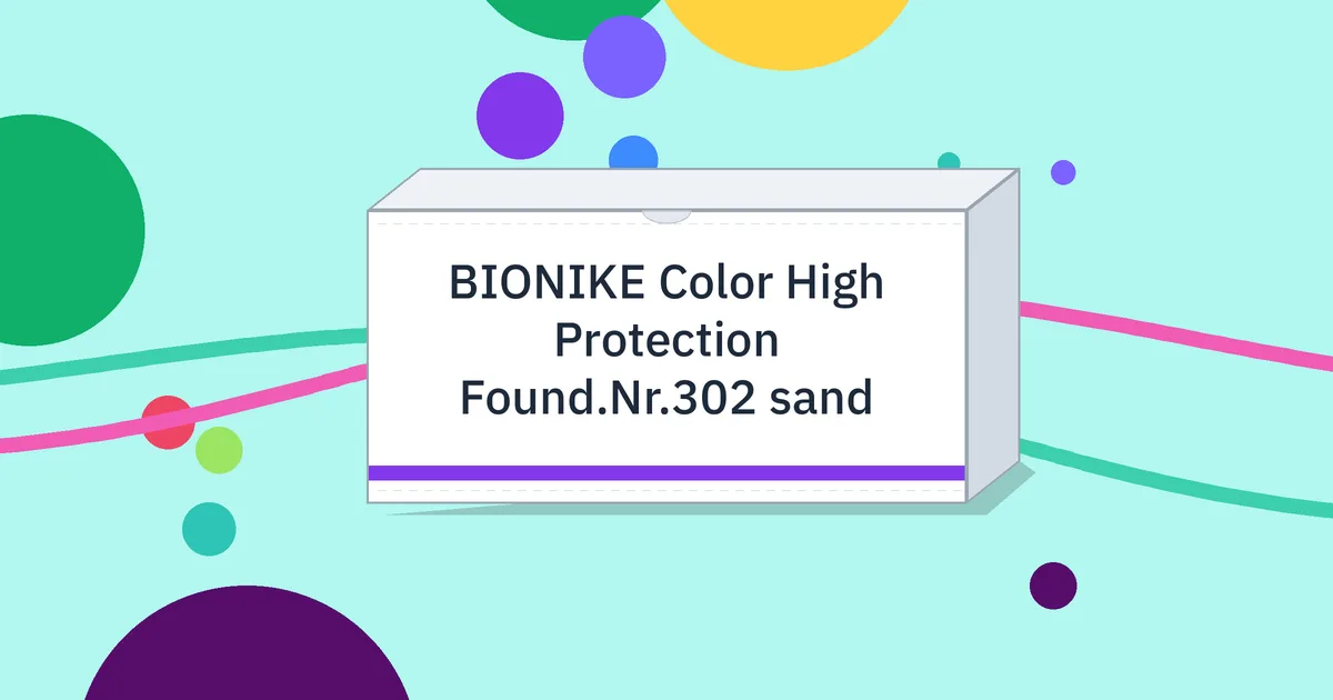 Symbolbild: Packung mit der Aufschrift BIONIKE Color High Protection Found.Nr.302 sand (PZN 12606268) – Verfügbarkeit und Bezug in Apotheken in Frankfurt am Main