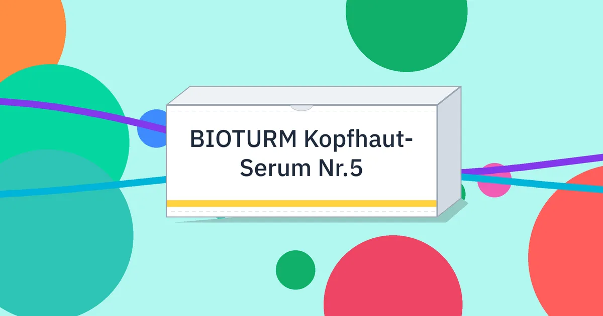 Symbolbild: Packung mit der Aufschrift BIOTURM Kopfhaut-Serum Nr.5 (PZN 11038425) – Verfügbarkeit und Bezug in Apotheken in Frankfurt am Main