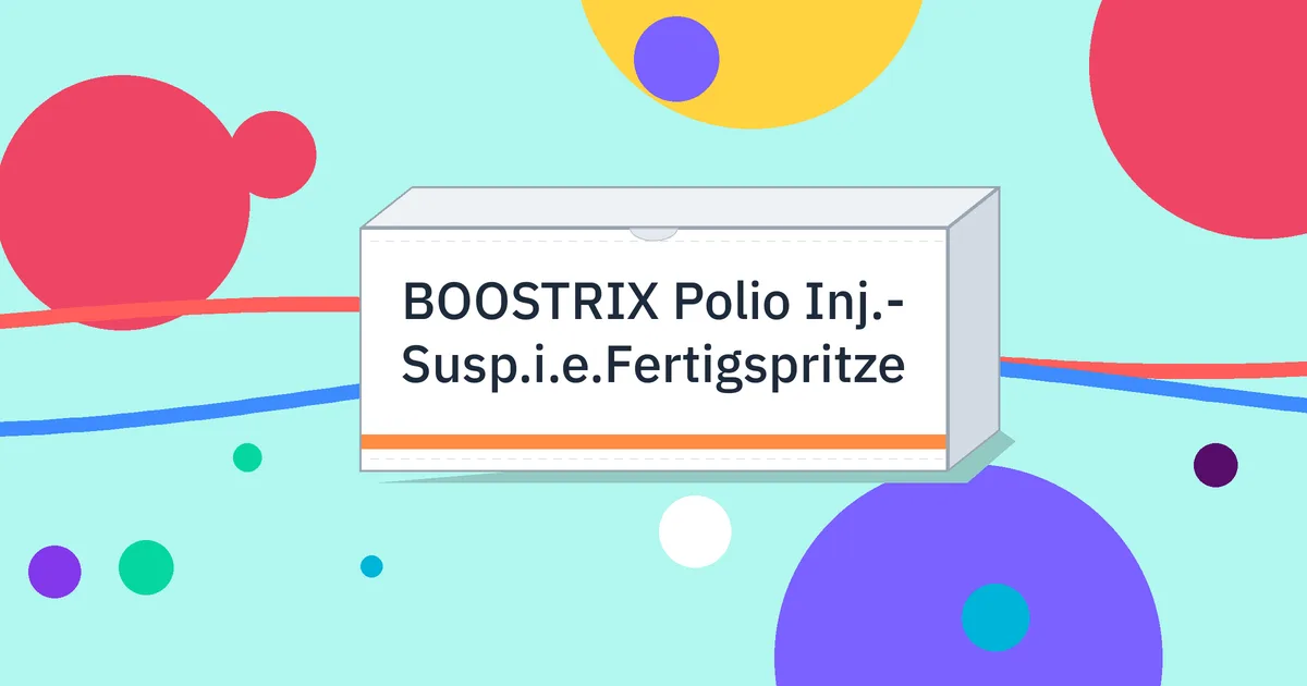 Symbolbild: Packung mit der Aufschrift BOOSTRIX Polio Inj.-Susp.i.e.Fertigspritze (PZN 19687554) – Verfügbarkeit und Bezug in Apotheken in Frankfurt am Main